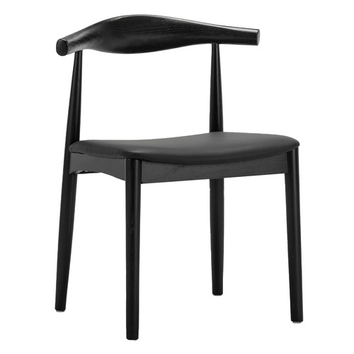 Black elbow dining chair store